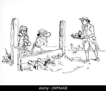 Mad Dog a poem by Oliver Goldsmith illustrated by Randolph Caldecott ...