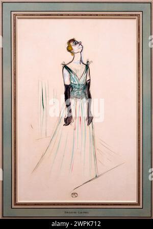"Ivette Guilbert", 1893, Henri de Toulouse-Lautrec (1864-1901), Thyssen ...