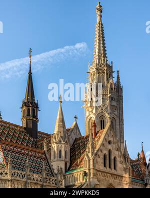 Matthias Church, altar, interior view, Buda, Budapest, Hungary Stock ...