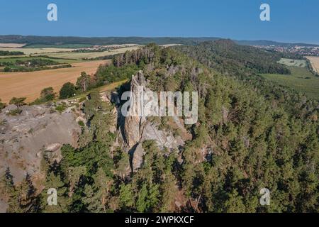 The Hamburg Coat of Arms rock group on the Devil s Wall, Timmenrode ...