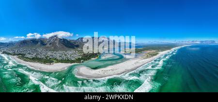 Panorama of the Klein River Lagoon, Hermanus, Western Cape Province ...