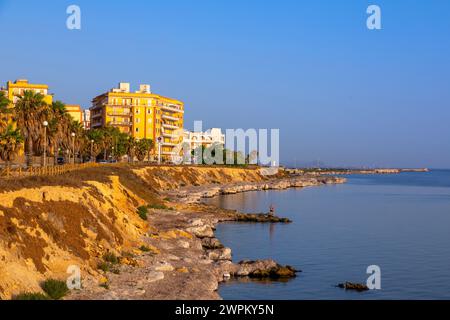 Marsala, beach and waterfront, Province of Trapani, Sicily, Italy ...