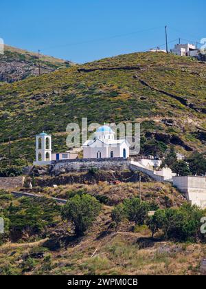 View towards the Agia Triada Church, Fournoi, Fournoi Island, North ...