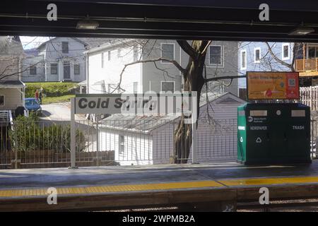 Cold Spring railway station a commuter stop on the Hudson Line, New ...