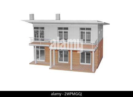 isolated, model, design, project, concept, plan, draft, space, future ...