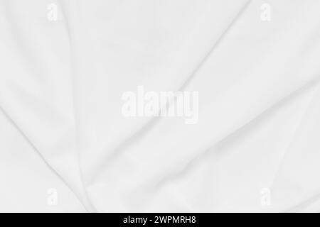 White smooth ripple linen fabric texture background, soft focus Stock ...
