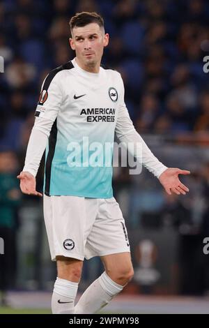 Pascal Grob of Brighton reacts during Uefa Europa League round of 16 ...