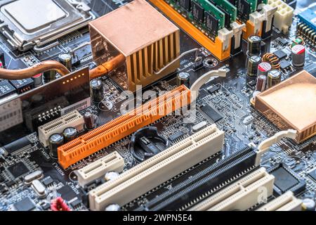 Studio, mainboard with microchips Stock Photo - Alamy