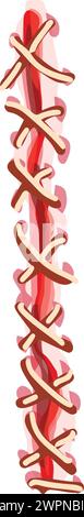 Laceration suture icon. Cartoon of laceration suture vector icon for ...