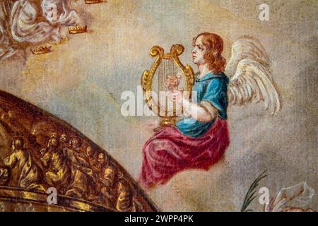 Detail on the Kabbalistic teaching panel in the Evangelical Holy ...
