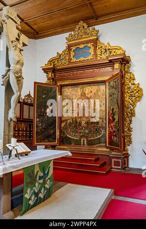 Kabbalistic teaching panel in the Evangelical Holy Trinity Church in ...