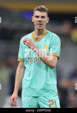 David Doudera of Slavia Prague during the UEFA Champions League ...