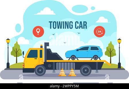 Auto Towing Car Using a Truck with Roadside Assistance Service in ...