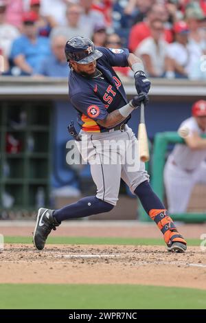 Clearwater, FL: Houston Astros left fielder Corey Julks (9) homers to ...