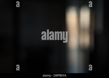 Abstract real blurred background of living room with window light ...