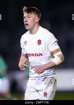 England's Ben Redshaw during the 2024 U20 Six Nations Championship ...