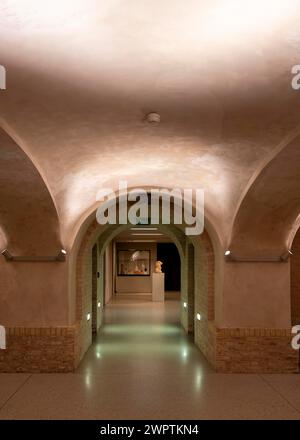 Neues Museum, exhibition in the cellar vault, Museum Island Berlin ...
