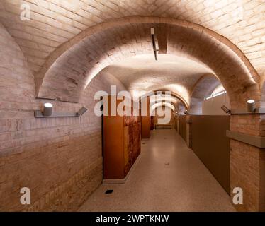Neues Museum, exhibition in the cellar vault, Museum Island Berlin ...