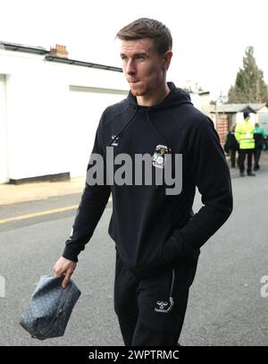 Coventry City's Ben Sheaf arrives before the Sky Bet Championship play ...
