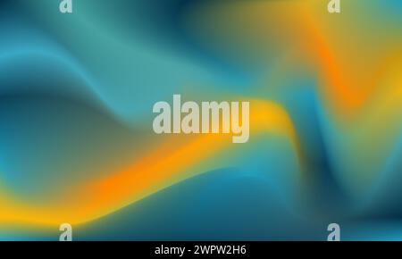Wavy background. Vibrant background in yellow, green, and blue colors ...