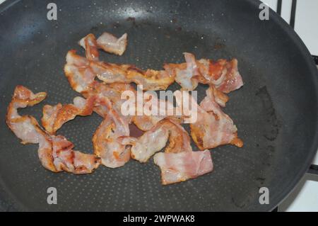 Copenhagen, Denmark /09 March 2024/Steff houlberg bacon in slices in ...