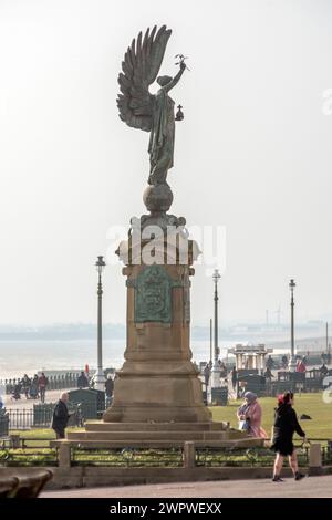 Brighton, March 8th 2024: The Peace Statue in Hove Stock Photo - Alamy