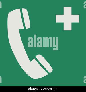 SAFETY CONDITION SIGN PICTOGRAM, EMERGENCY EXIT FOR PEOPLE UNABLE TO ...