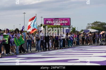 Feminists activists occupy Puerto Rico Highway 22 during a march to ...