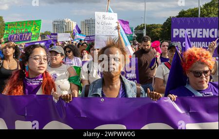 Feminist activists march to commemorate International Women's Day in ...