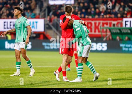 Rotterdam - Ricky van Wolfswinkel of FC Twente, Cyle Larin of Feyenoord ...