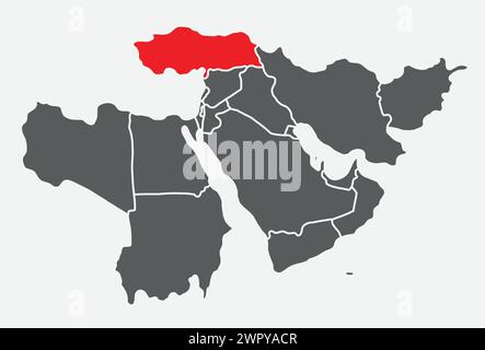 GRAY CMYK color map of TURKEY Stock Vector Image & Art - Alamy