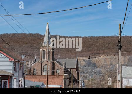 Abandoned Church, Coaldale Pennsylvania USA Stock Photo - Alamy