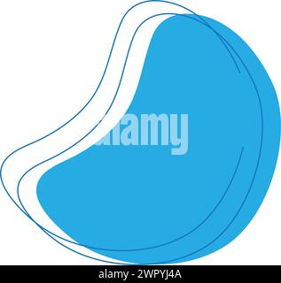 blob icon with two bumps vector illustration design Stock Vector Image ...