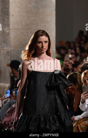 Lisbon, Portugal. 09th Mar, 2024. A model walks the runway during the ...