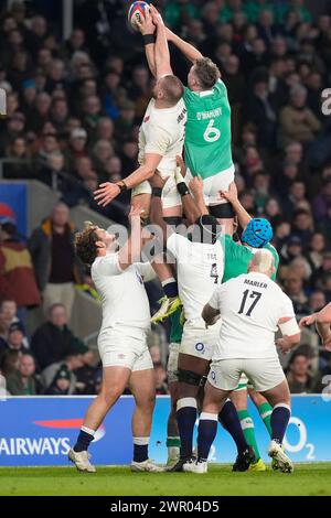 George Martin of England during the 2024 Six Nations Championship ...