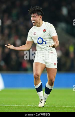 England's Marcus Smith after the Six Nations rugby union match between ...
