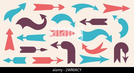 Cursor retro element icon. Simple illustration of cursor retro element ...