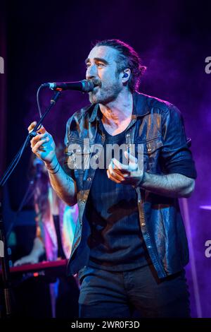 Danny O'Reilly lead singer of the rock band, The Coronas, performs at a ...
