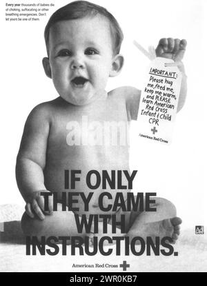 1990s USA Red Cross Magazine Advert Stock Photo - Alamy