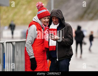 Nottingham Forest fans ahead of the Premier League match at the City ...
