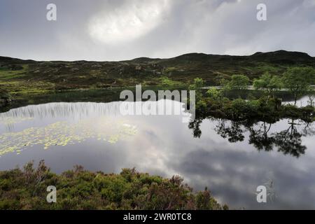 View over Dock Tarn, Watendlath fells; Lake District National Park ...