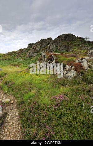 Summit Cairn of Grange Fell on the Watendlath fells, Lake District ...