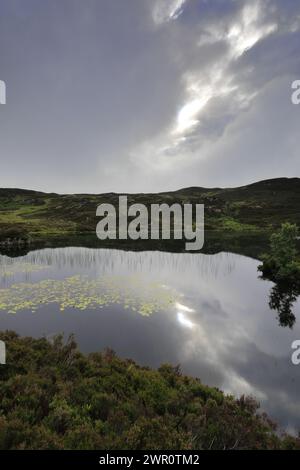 View over Dock Tarn, Watendlath fells; Lake District National Park ...