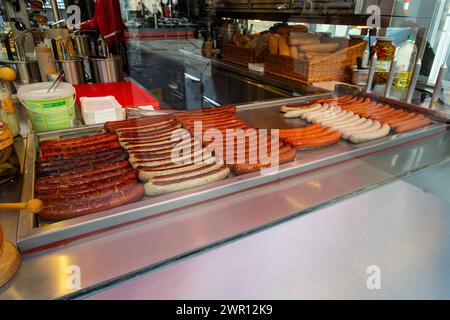 Hot Dog or Wurstel stand Vienna Austria Stock Photo - Alamy