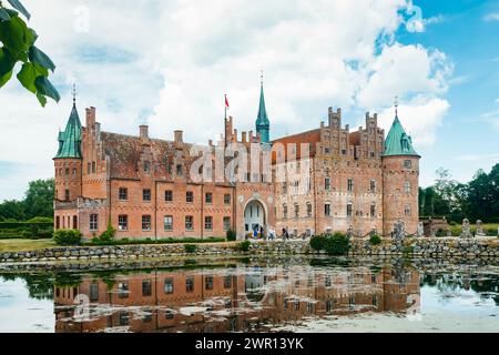 Egeskov castle on Funen island in Denmark Stock Photo - Alamy