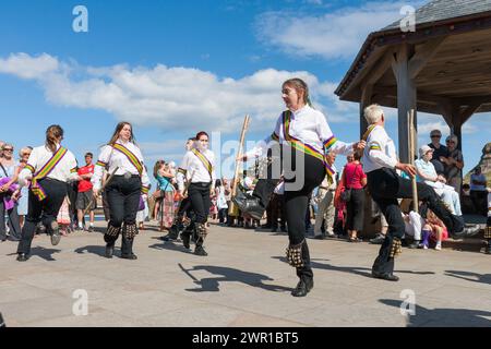 New Esperance, Lady Morris dancers at Whitby Folk Week Stock Photo - Alamy