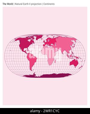 Earth globe - world map with continents on planet Earth, black and ...