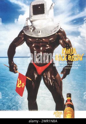 1990s USA Kahlua Magazine Advert Stock Photo - Alamy