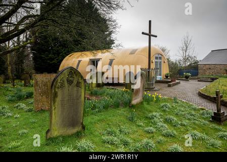 The unusual St James the Apostle Church made from glass-fibre in Temple ...