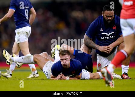 Leo Barre of France during the Six Nations rugby match between Italy ...